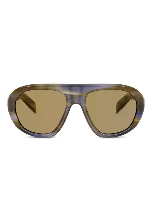 Prada Pilot-frame Sunglasses - Green