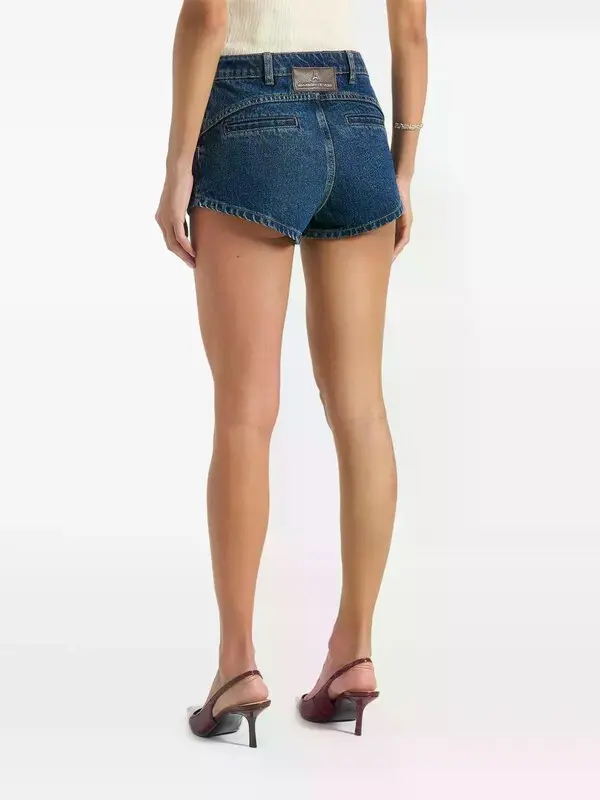 Manière De Voir Maniere De Voir Contour Detail Denim Mini Shorts