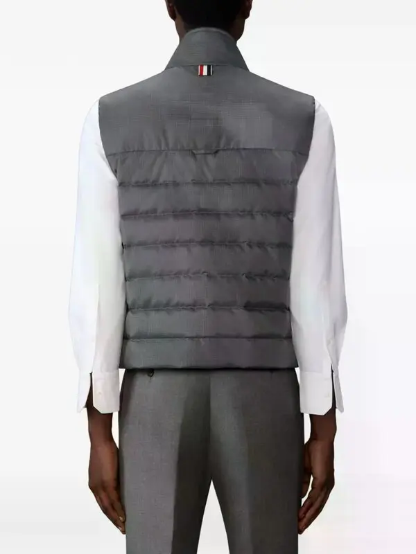 Thom Browne 4-bar Side-pockets Gilet - Grey