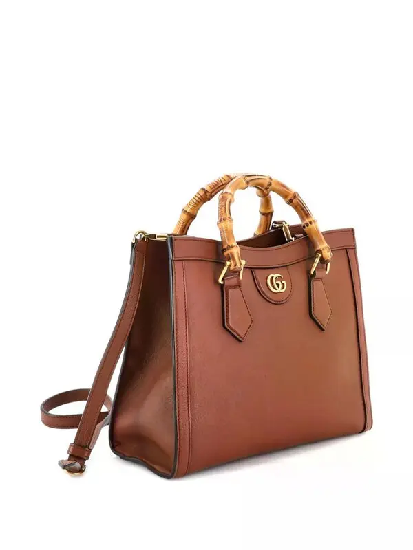 Gucci Diana Nm Bamboo Handle Leather Small Tote Bag