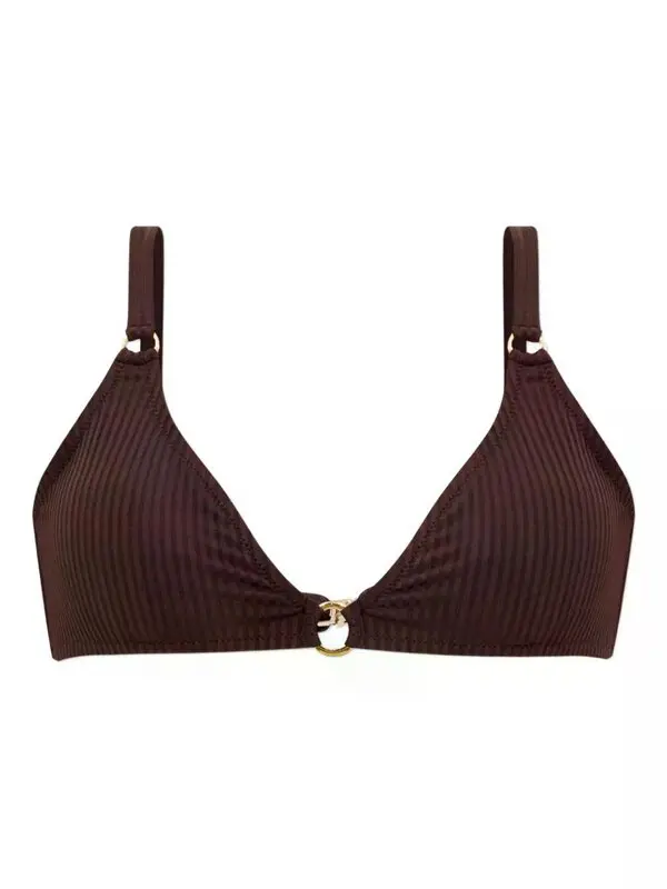 Melissa Odabash Montenegro Ribbed Bikini Top - Brown