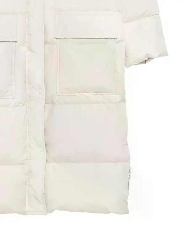 Marc O'polo Flap-pocket Zip-up Oversized Coat - Neutrals