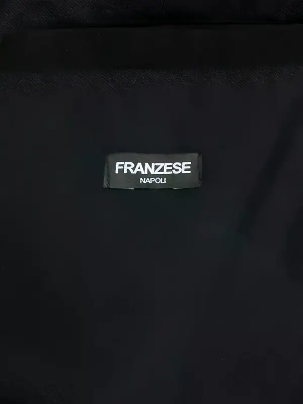 FRANZESE COLLECTION Detachable Collar Jacket - Black