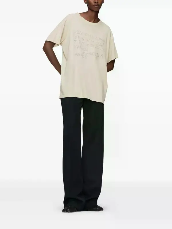 MAISON MARGIELA Logo Print T-shirt - Neutrals