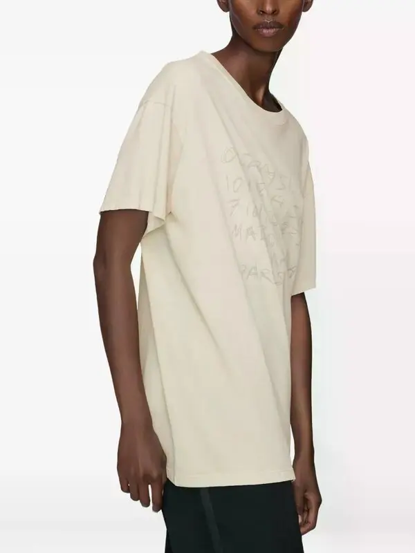 MAISON MARGIELA Logo Print T-shirt - Neutrals
