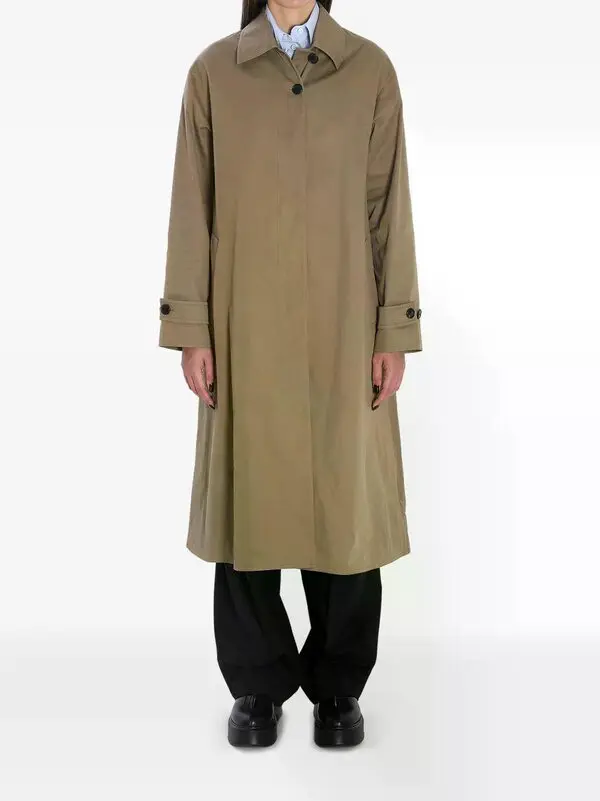 THE ROW Lolana Buttoned Coat - Neutrals