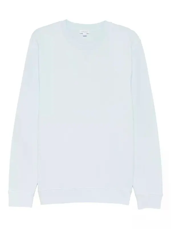 Sunspel Loopback Sweatshirt - Blue