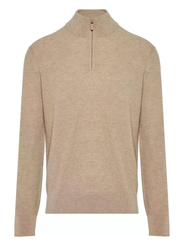 Zegna Half-zip Sweater - Neutrals