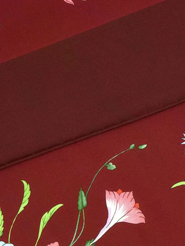 Gucci Floral-print Silk Scarf - Red