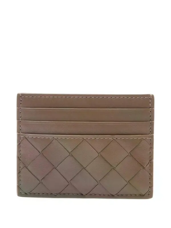 Bottega Veneta 2012-2025 Intrecciato Case Card Holder - Brown