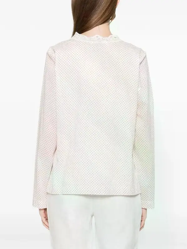 Posse Marlowe Lace Bows Blouse - White