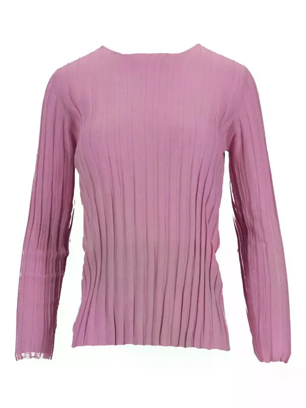 LA ROSE Ribbed Cashmere Top - Pink