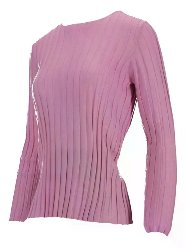 LA ROSE Ribbed Cashmere Top - Pink