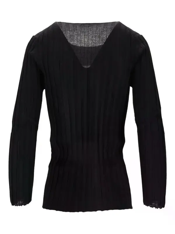 LA ROSE Ribbed Long-sleeve Sweater