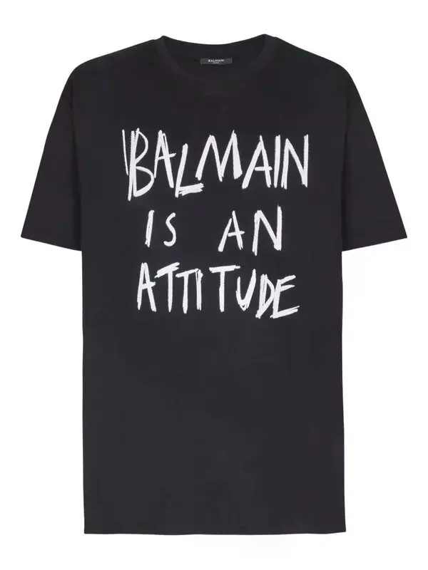 Balmain Printed T-shirt - Black