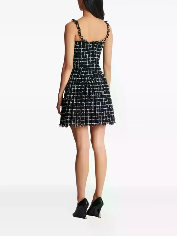 Balmain Chain-strap Tweed Dress - Black