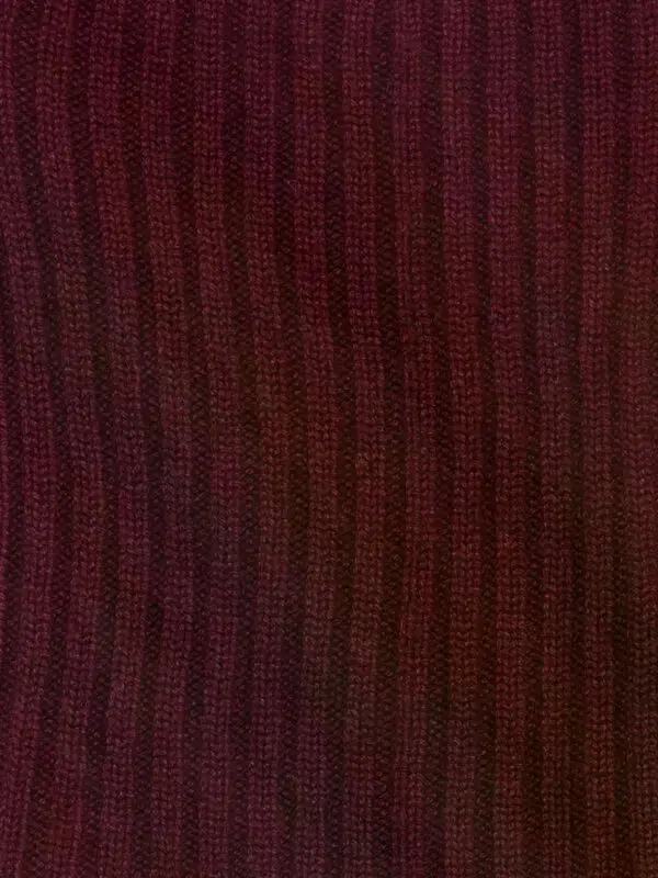 DELL'OGLIO Ribbed Cashmere Neck Warmer - Red