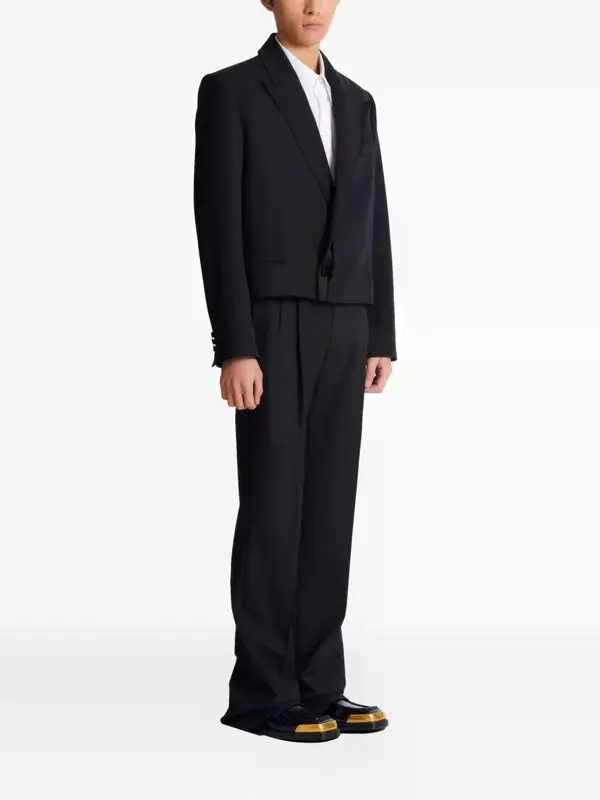 Balmain Grain De Poudre Wool Blazer
