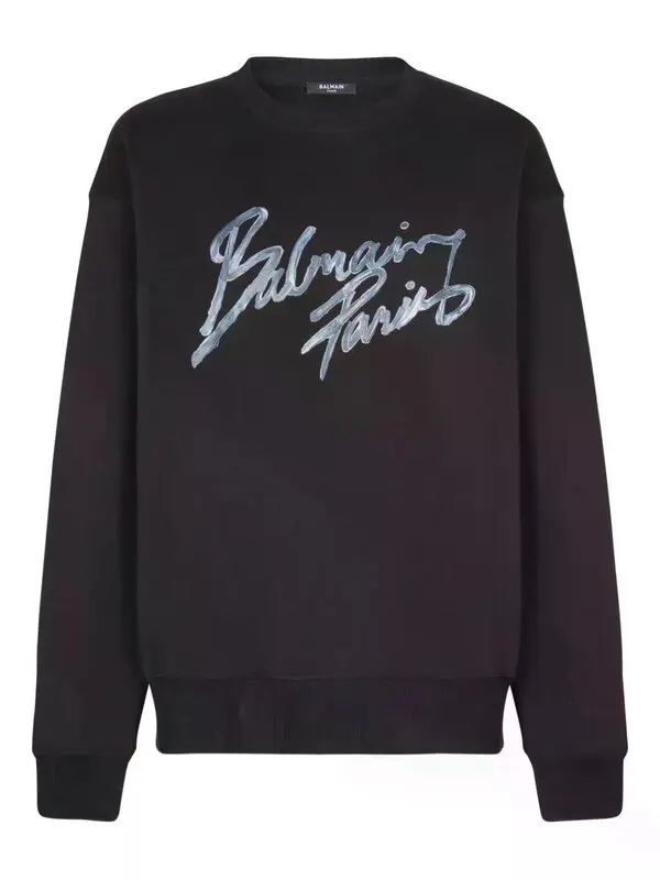 Balmain Logo-print Cotton Sweatshirt