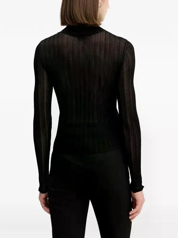 Hugo Sheer Ribbed Top