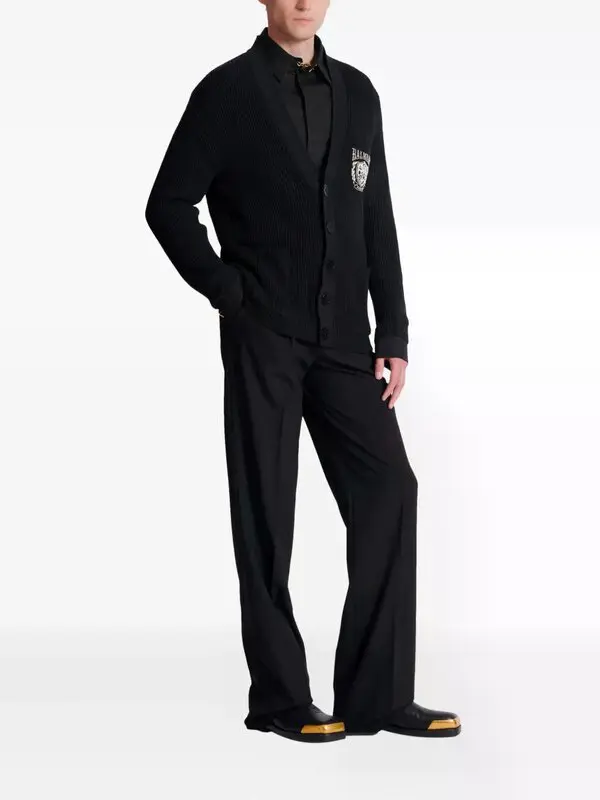 Balmain V-neck Embroidered Cardigan