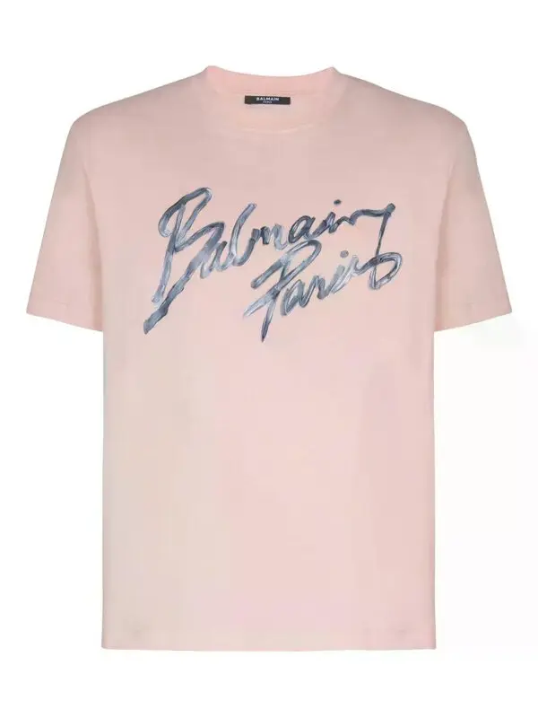 Balmain Printed Cotton T-shirt