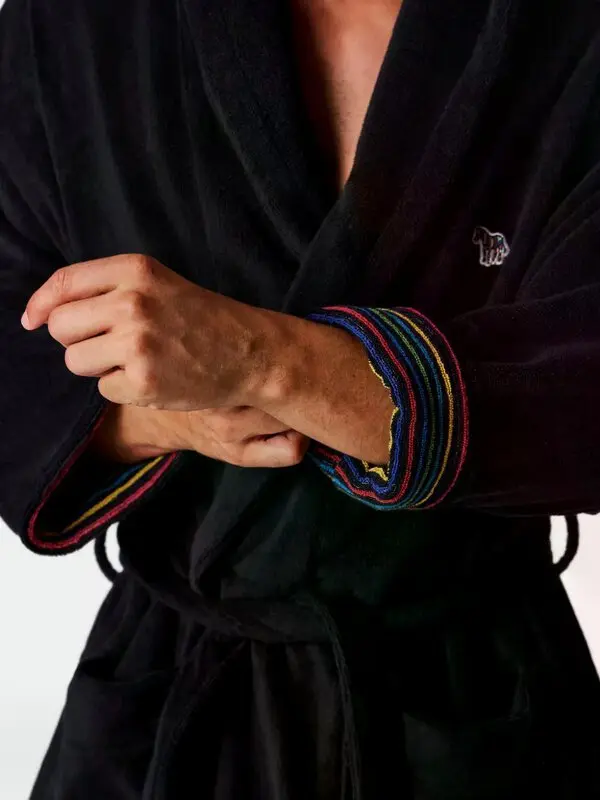 Paul Smith Zebra-embroidered Robe