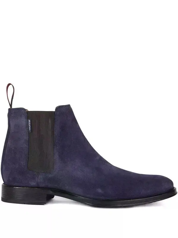 Paul Smith Elastic-panels Suede Chelsea Boots - Blue