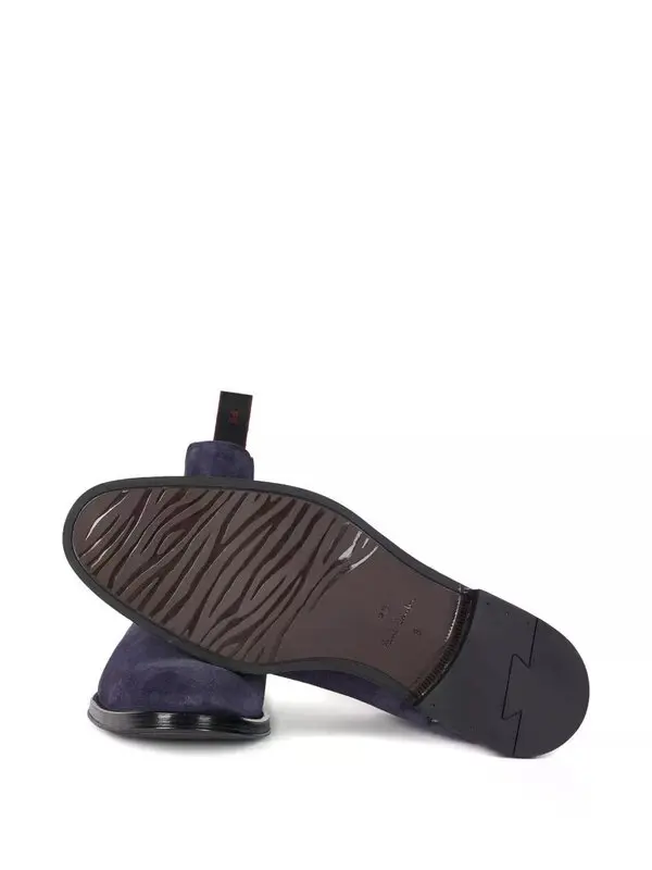 Paul Smith Elastic-panels Suede Chelsea Boots - Blue