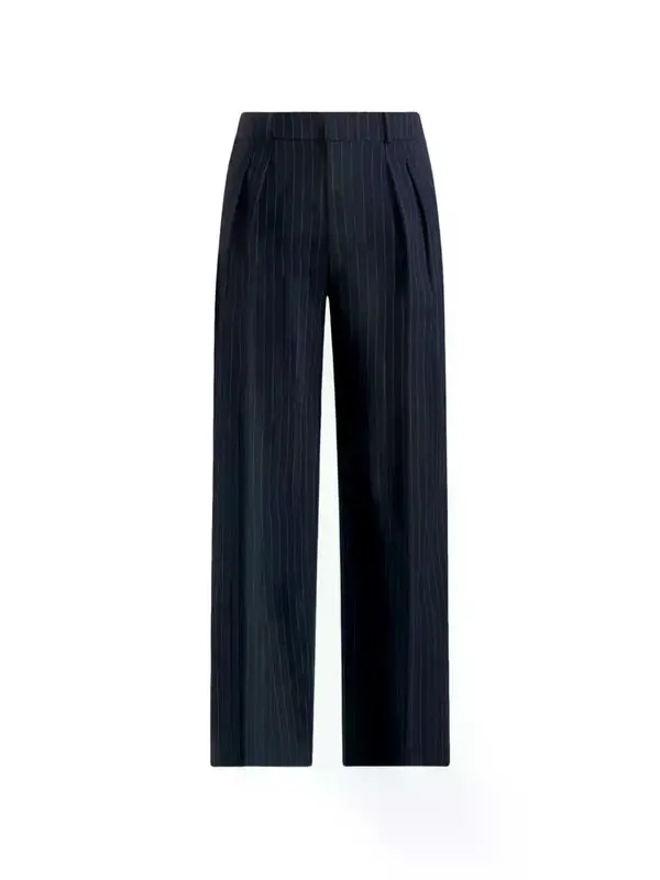 Manière De Voir Julie Tailored Twin Pleat Trousers - Blue