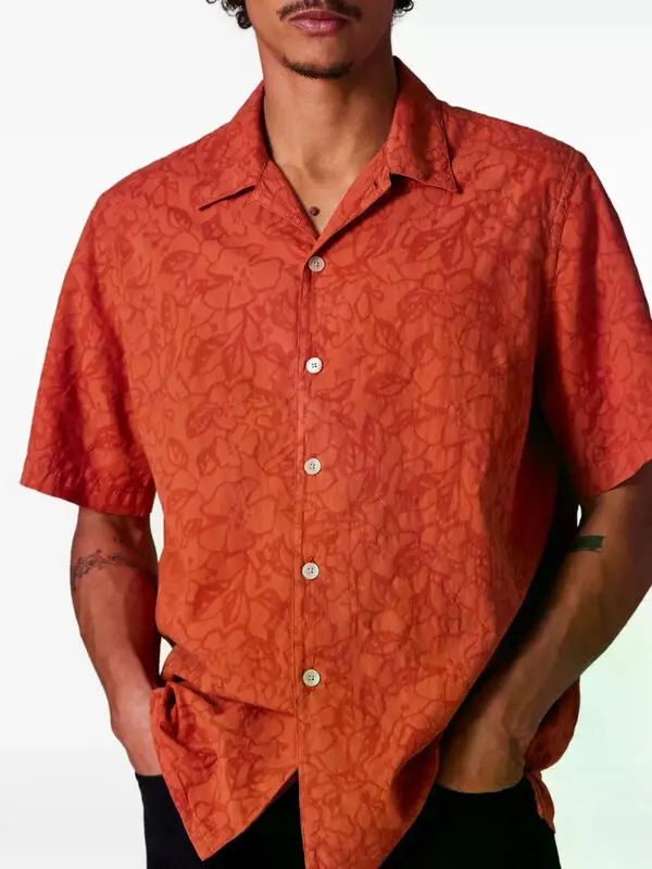 Paul Smith Floral-texture Short-sleeve Shirt