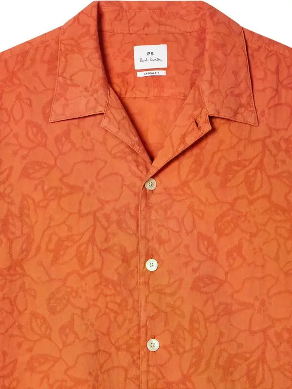 Paul Smith Floral-texture Short-sleeve Shirt