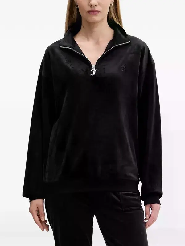 Juicy Couture Zip-up Logo Sweater