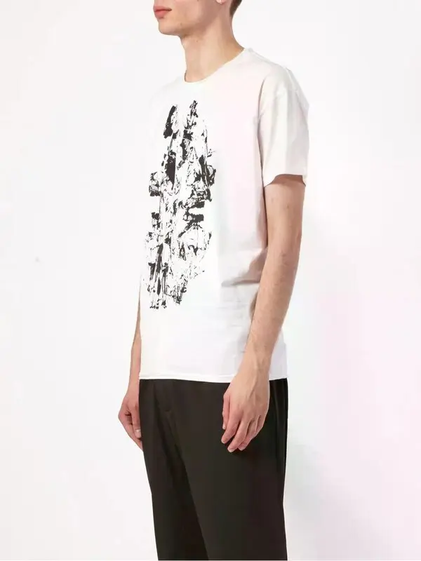 LECLAIREUR Abstract Print T-shirt - White