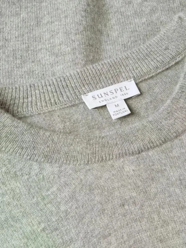 Sunspel Crew-neck Sweater - Grey