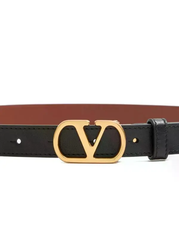 Valentino Garavani Vlogo Reversible Belt - Black