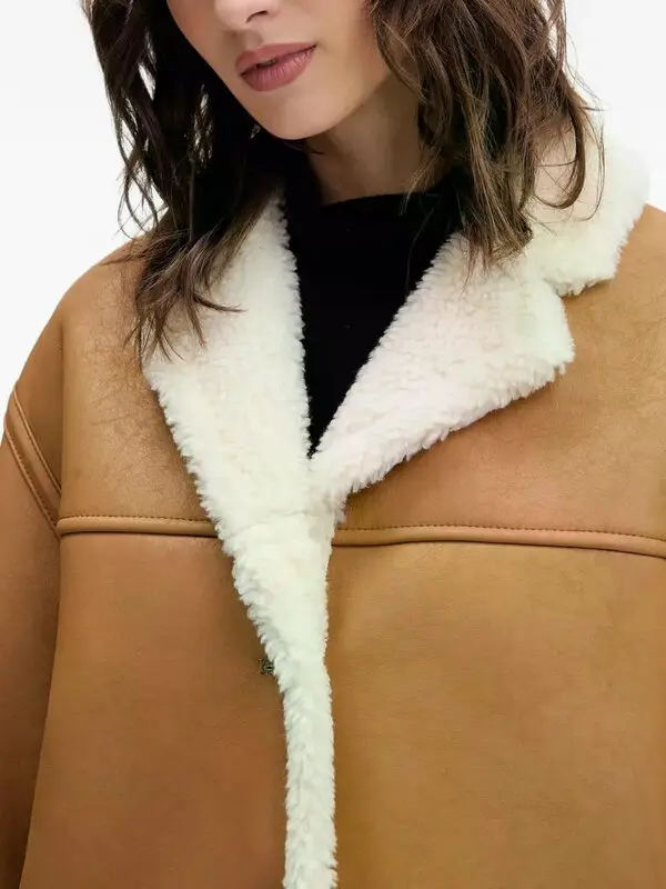 Hugo Buttoned Faux-fur Coat