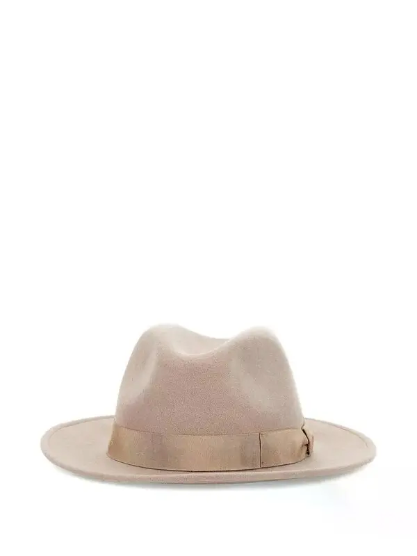 Borsalino Federico Ribbon-trim Hat - Neutrals