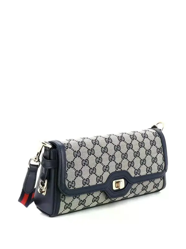 Gucci Luce Canvas Small Shoulder Bag - Blue