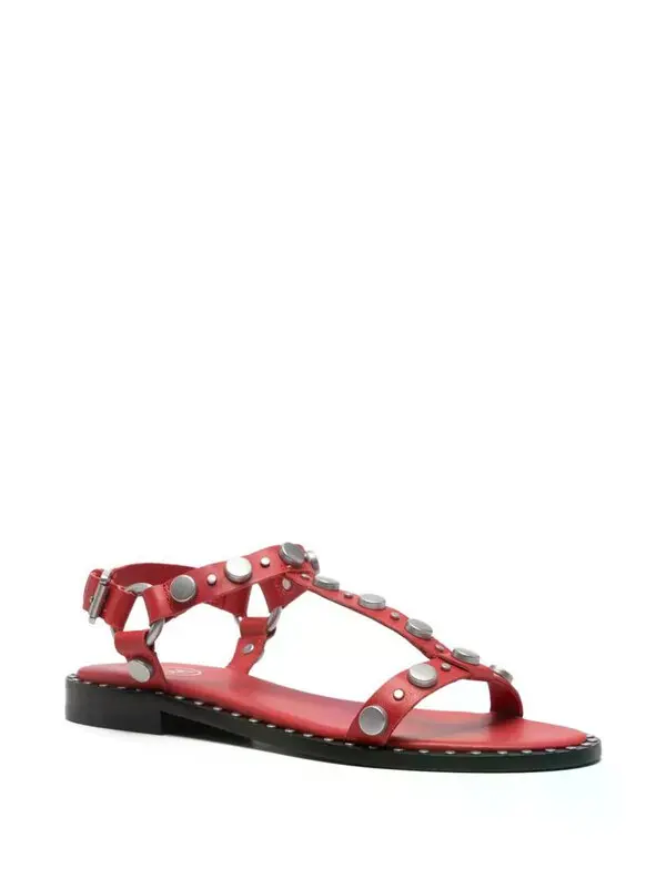 Ash Prisma Studded Sandals - Red