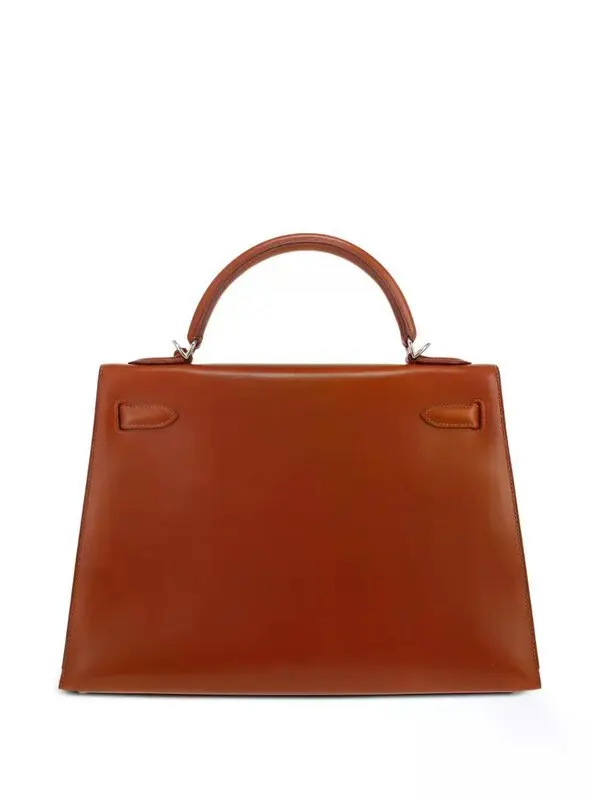 Hermès 2001 Kelly 32 Leather Tote - Brown