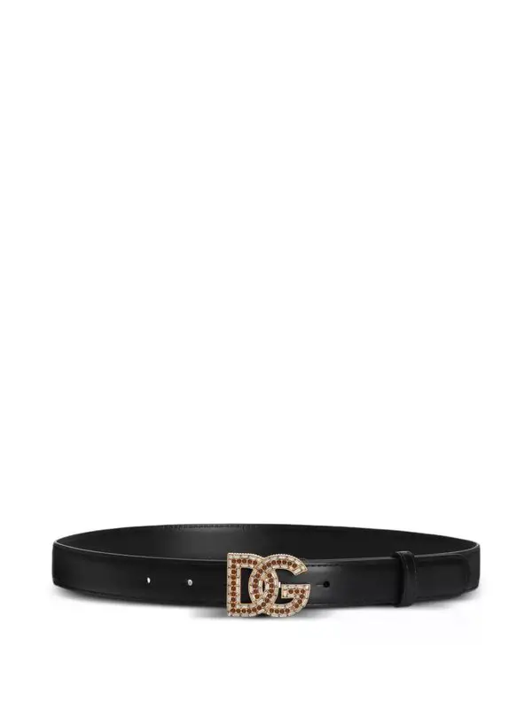 Dolce & Gabbana Logo-buckle Belt - Black