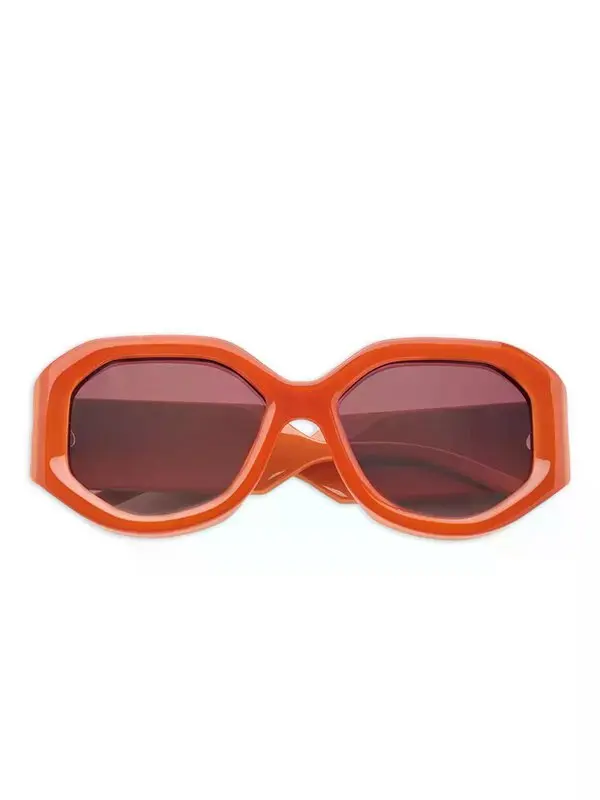 EMMANUELLE KHANH Geometric-frame Sunglasses - Orange