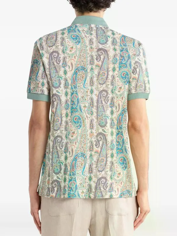 Etro Cotton Polo Shirt - Neutrals