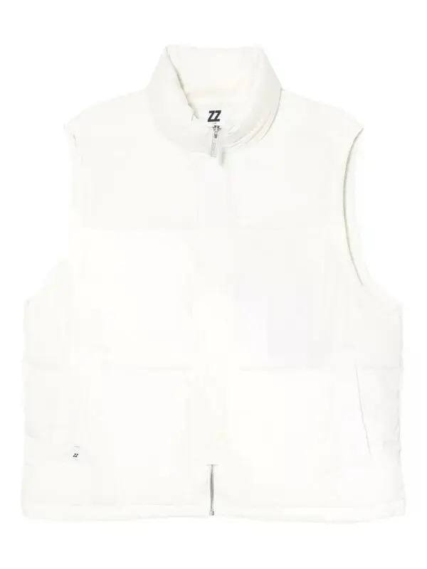 Izzue Logo-embossed Gilet - Neutrals