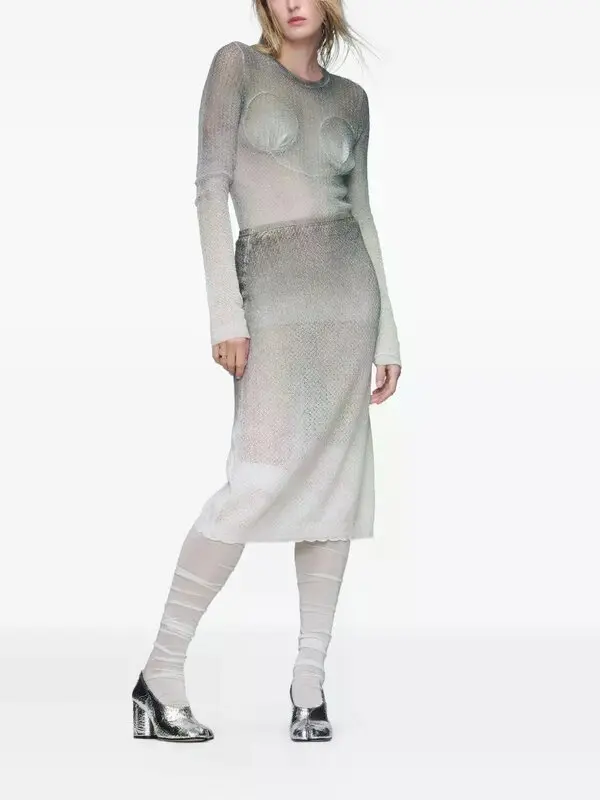 MAISON MARGIELA Ombré-effect Midi Skirt