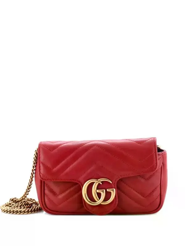 Gucci Gg Marmont Flap Super Mini Crossbody Bag