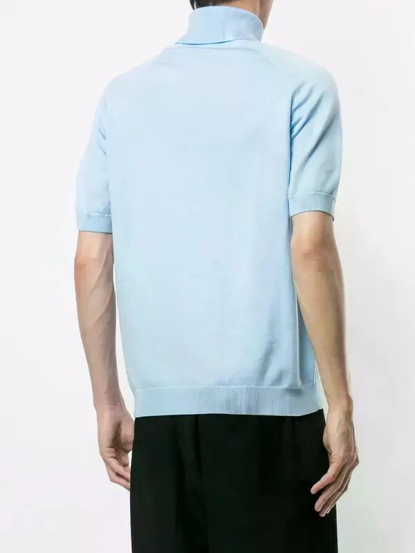 PORTS V Short Sleeve Turtleneck Sweater