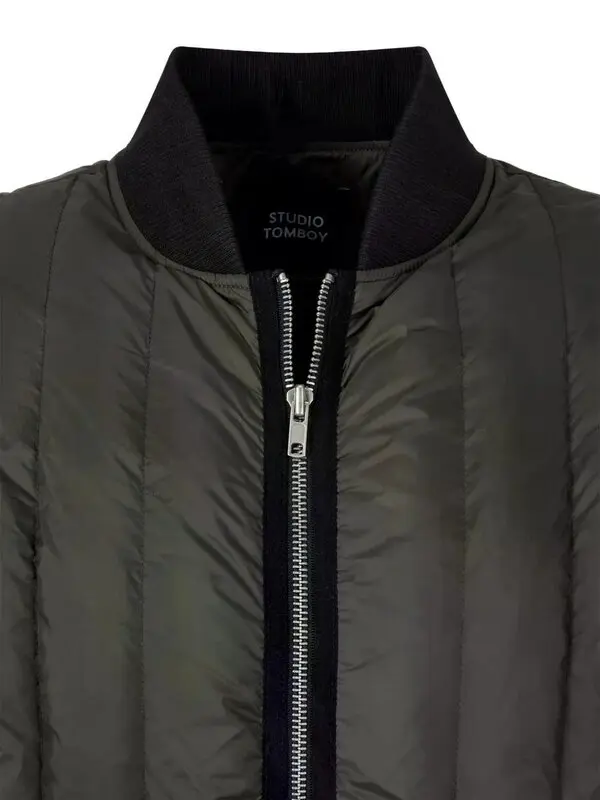 STUDIO TOMBOY Patch-pocket Padded Jacket - Green