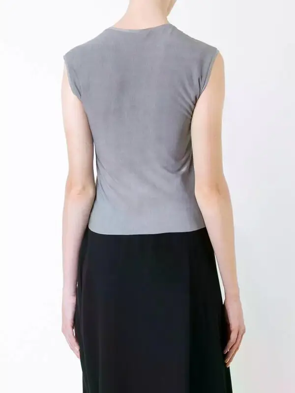 MA+ Sleeveless Top With Cross Detail